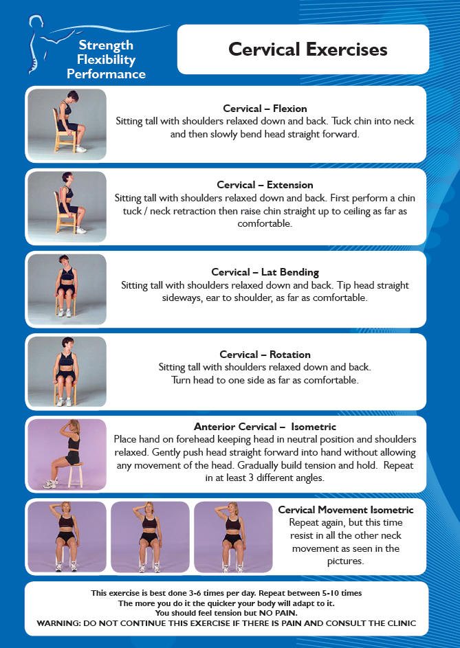 Exercises Self Help Weston Chiropractic Clinic